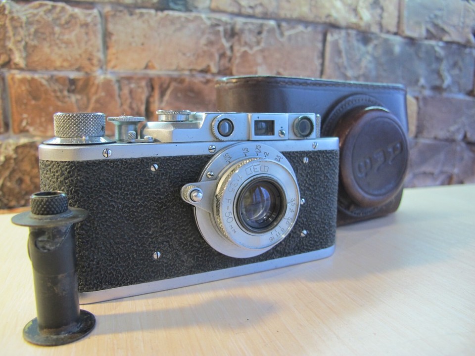 FED-1 Camera "Dzerzhinskogo" USSR RF 35mm Lens INDUSTAR-10 FED 3.5/50 ...