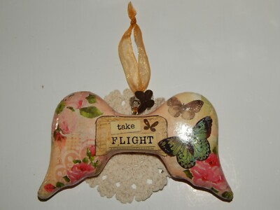 Kelly Rae Roberts Ornament Wings Decoupage Butterfly Demdaco Take ...