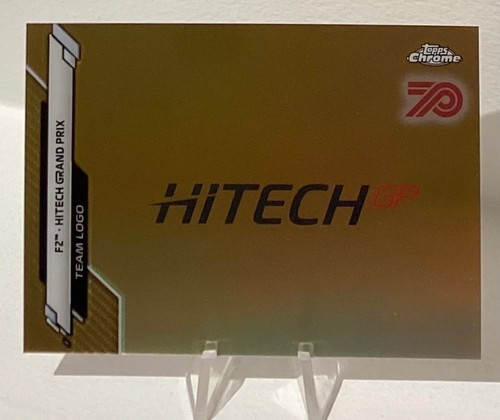 2020 Topps Chrome Formula 1 F1 Team Logo F2 Hitech GP Gold Refractor ...