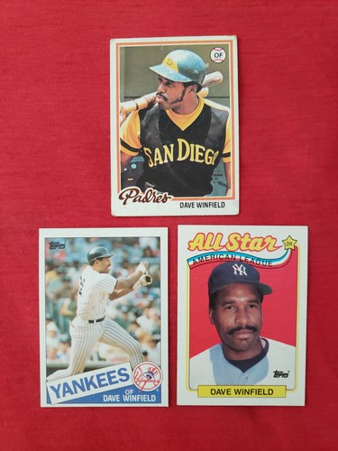(3) Card Lot Dave Winfield 1978 Topps 1985 Topps 1989 Topps All Star | eBay