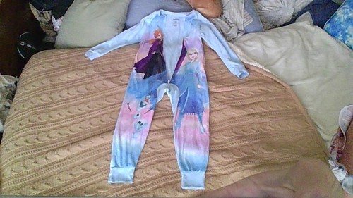 Disney Frozen II Zip Up 1-Pc Pajamas Girls Size 6 / 6X Elsa Anna Olaf ...