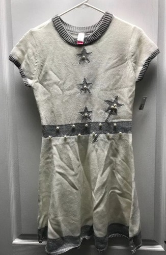 No Boundaries Nobo Ivory Silver Sweater Dress Size Medium (7-9 ...