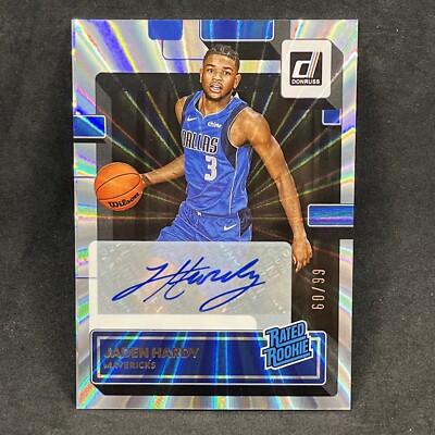 2022-23 Donruss JADEN HARDY #235 Rated Rookie Silver Laser Mavs SP Rc ...