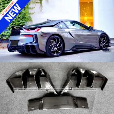 Real Carbon Fiber Rear Bumper Diffuser New Style For BMW i8 2014-2019 ...