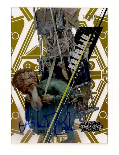 2016 STAR WARS HIGH TEK AIDEN COOK AUTO #/50 GOLD BOBBAJO | eBay