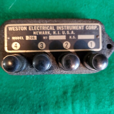 VINTAGE WESTON ELECTRICAL INSTRUMENT 705 / KS8884 | eBay