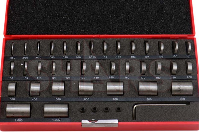 Shars 36 Pcs Steel Round Gage Space Block Hardened Blocks GAGES Set S ...