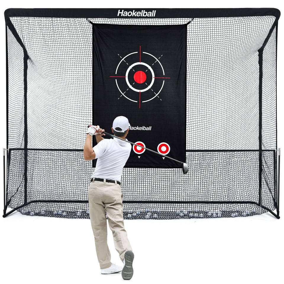 10x7.5ft Heavy Duty Golf Practice Net with Target Cloth Driving Golf ...