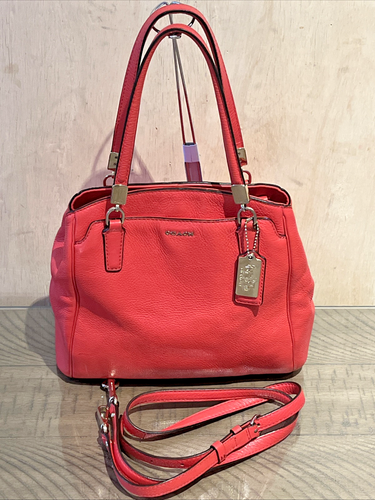 Coach Satchel Purse Shoulder Bag Crossbody Madison Minetta Leather ...