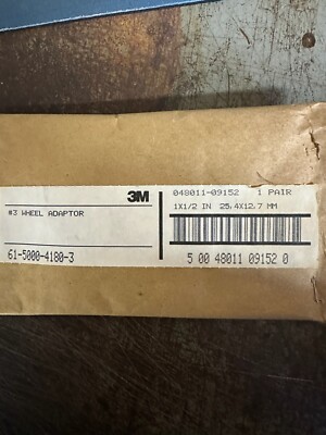 NEW 3M #3 WHEEL ADAPTOR 61-5000-4180-3; 048011-09152 1" X 1/2" | eBay