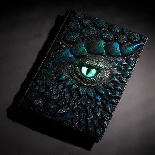 Blue Dragon Eye Journal for D&D Pathfinder - 3D Embossed Writing ...