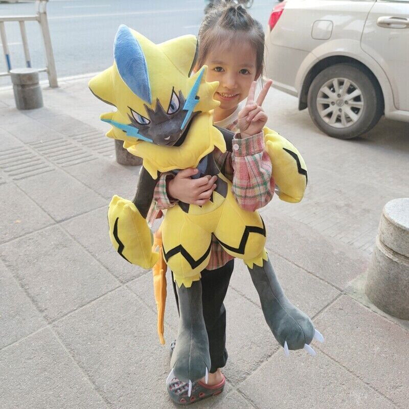 Anime Giant Zeraora 75/160cm Plush Doll Pillow Cosplay Stand Stuffed ...