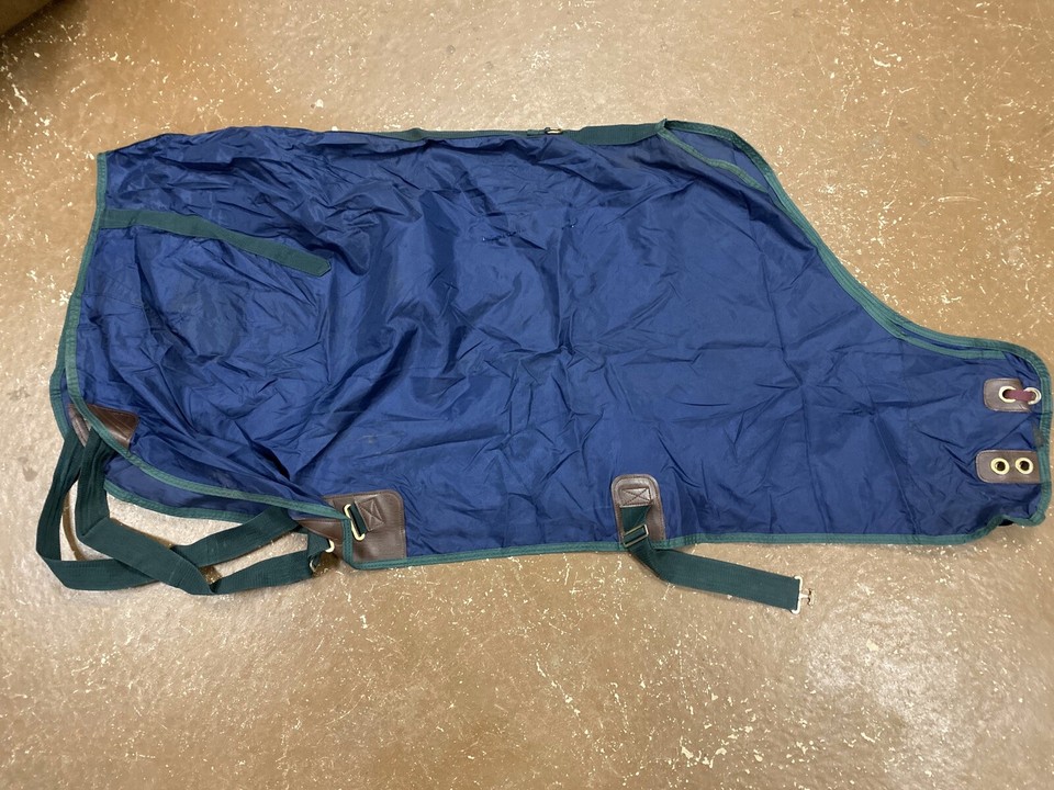 State Line Tack Horse Sheet - Blue Open Front Sz 66 | eBay