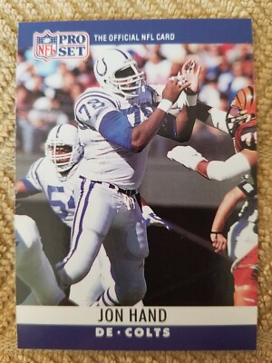Jon Hand Indianapolis Colts Defensive End Pro Set 1990 | eBay