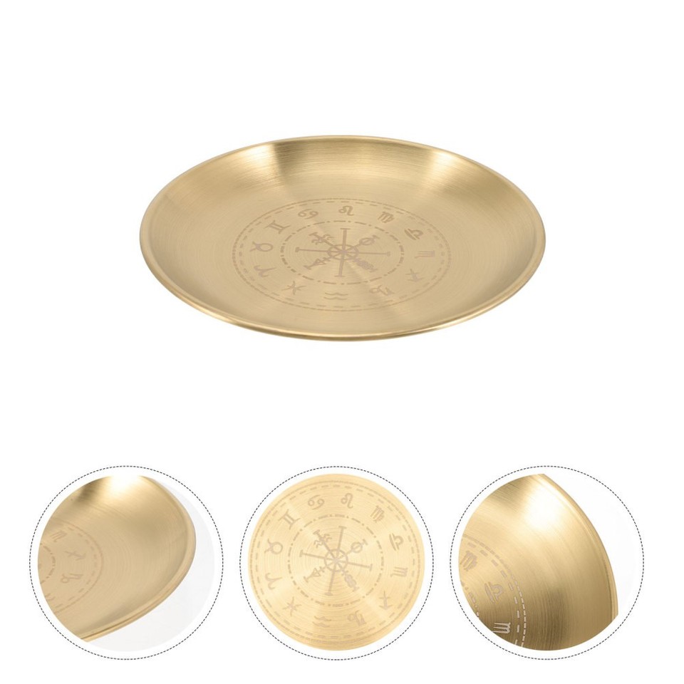 Tarot Candle Holder Sacrifice Altar Ceremony Tray Metal Tealight Holder ...