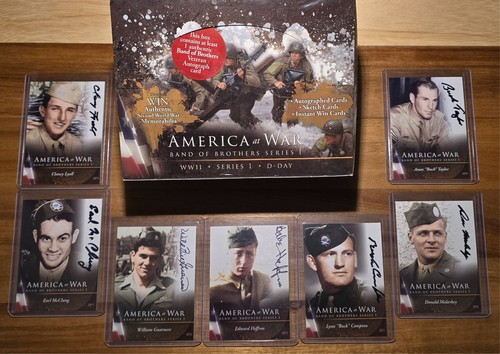 2009 America at War WWII Band of Brothers box & signed auto autographed ...
