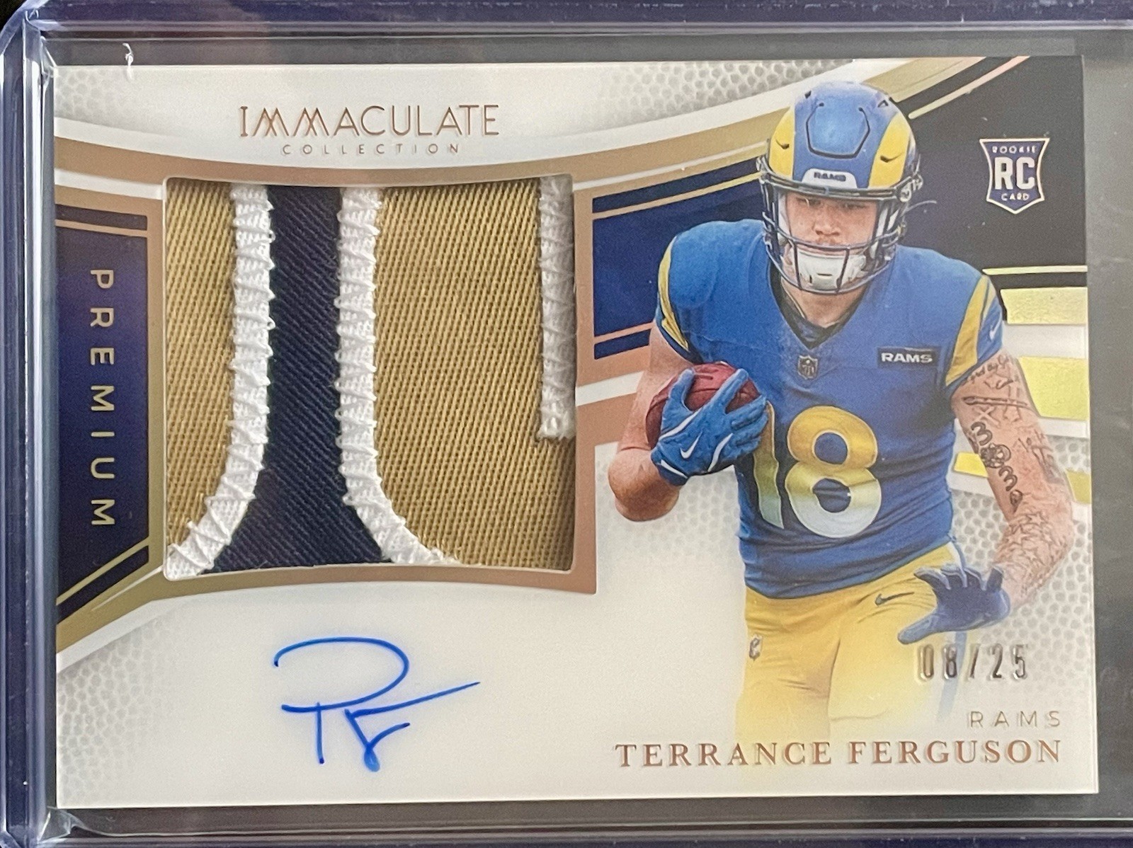 2025 Immaculate Premium RPA Terrance Ferguson /25 Rookie Patch Auto ...