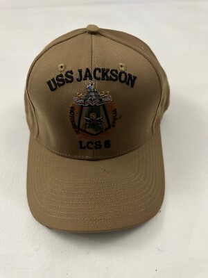 USS JACKSON LCS 6 The Corps Beige Baseball Cap Hat One Size | eBay