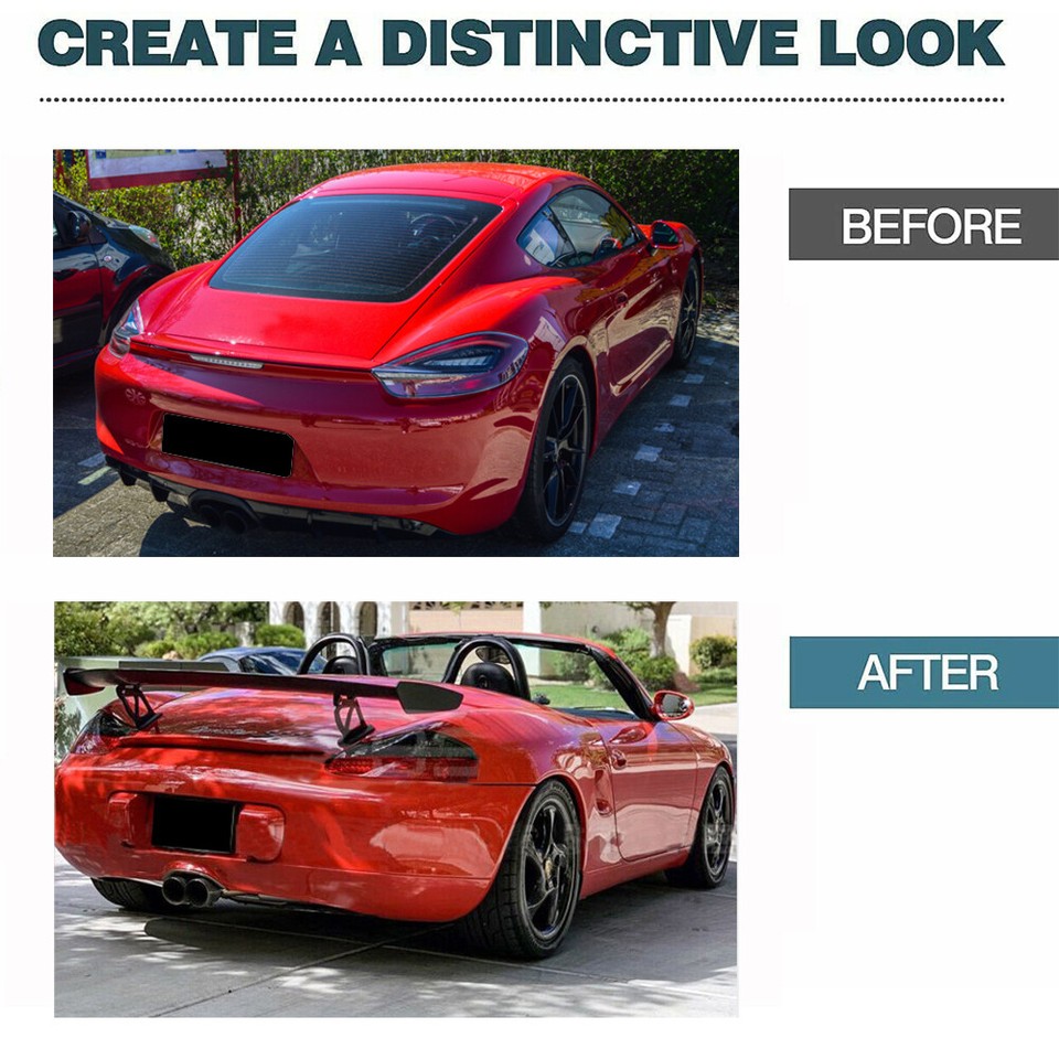 For Porsche Cayman Boxster 981 718 987 998 911 GT4 Rear Trunk Spoiler ...