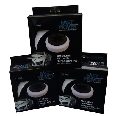 Fast Mover For Repairs Polishing Compound Buffing Sponge Foam Pad 150mm ...