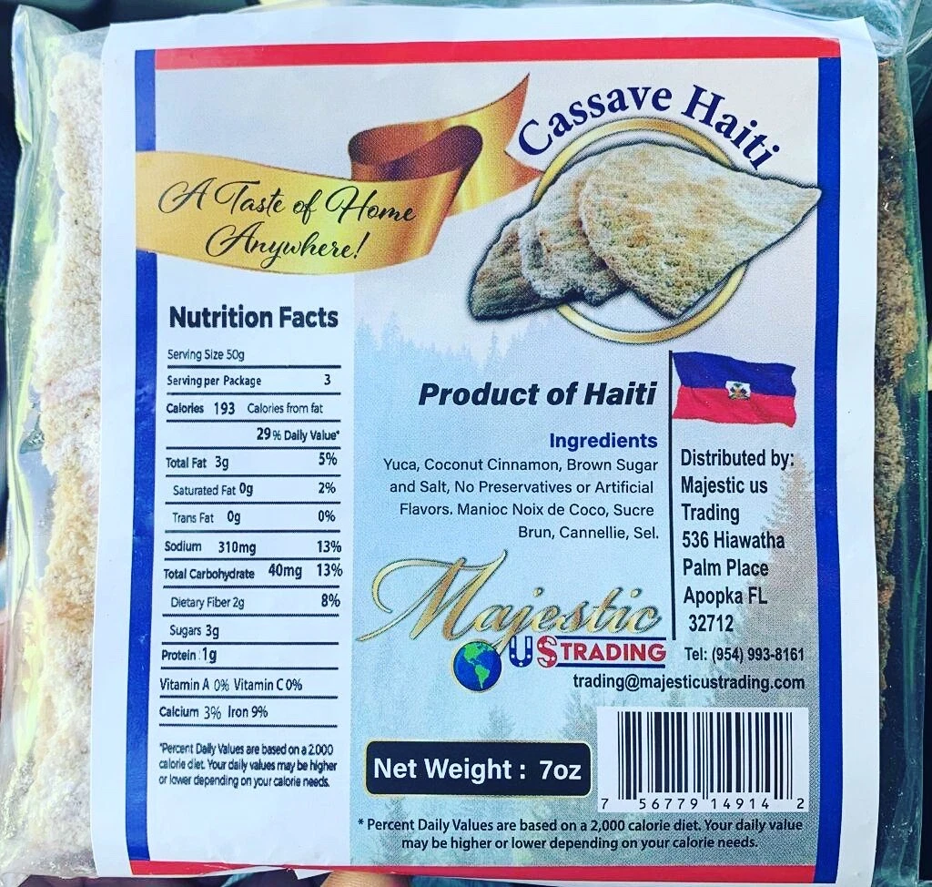 Haitian Cassava Bread