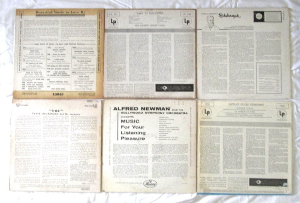 Vintage 1950s 6 LP Lot Pretty Sexy Women Cheesecake Covers Easy ...