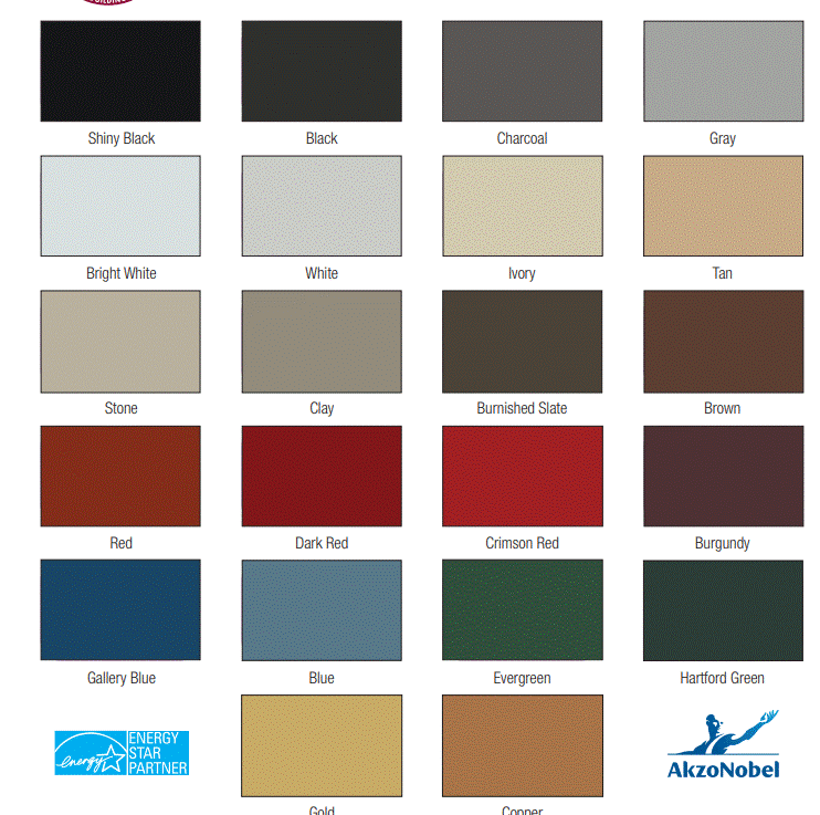 Fabral Color Chart Fabral Metal Roofing At Lowe's Home Improvement