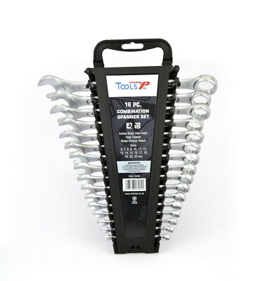 16 PC COMBINATION SPANNER SET, CARBON STEEL, MATT FINISH, NICKEL CHROME 6 , 22mm | eBay UK