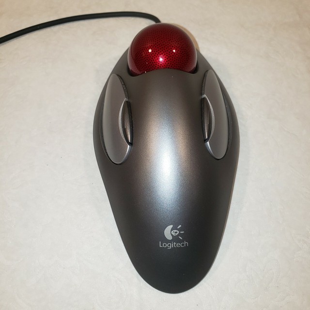 Logitech Trackman Marble Trackball Tbc21 T-bc21 for Left Handed Mouse ...