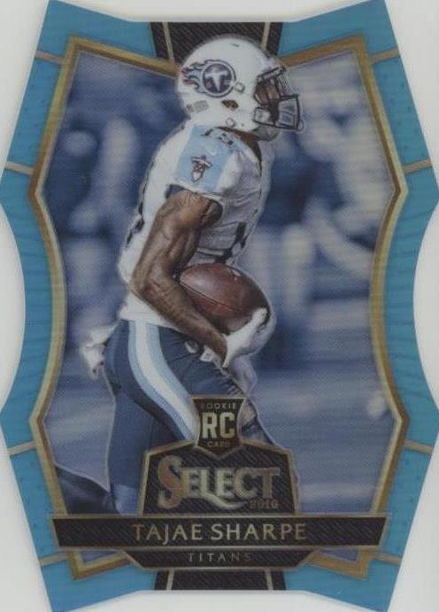 2016 Panini Select - Premier Level Die-Cut Tajae Sharpe #188 Light Blue ...