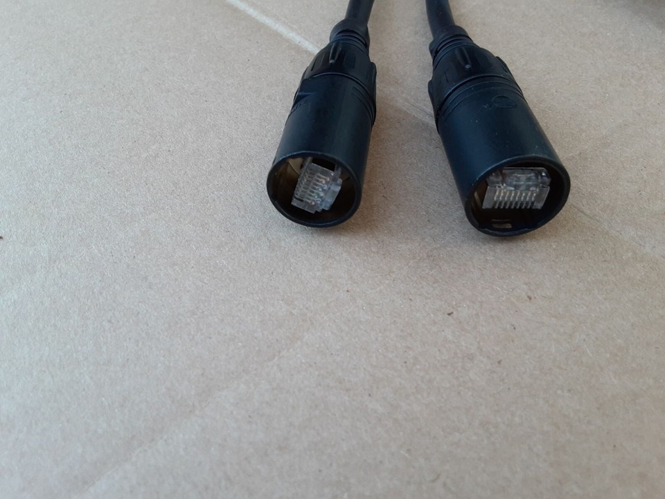 100 FT 2 Channel CAT6 Snake Tactical Shielded w/Neutrik Ethercon ...