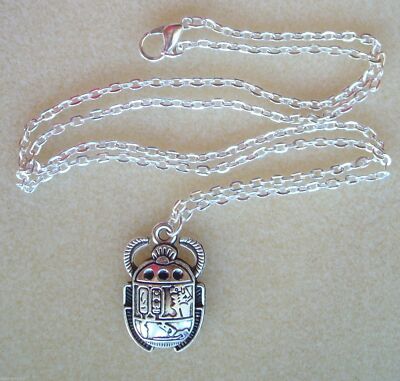 Chain And Pendant Scarab Egyptian Amulet of The Renaissance And Of ...