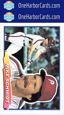 1988 Topps Big Philadelphia Phillies Baseball Card #88 Mike Schmidt | eBay