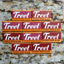 10 Treet Black Carbon Steel Double Edge Razor Blades for sale online | eBay