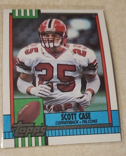 1990 topps football Scott Case Card #466 Atlanta Falcons | eBay