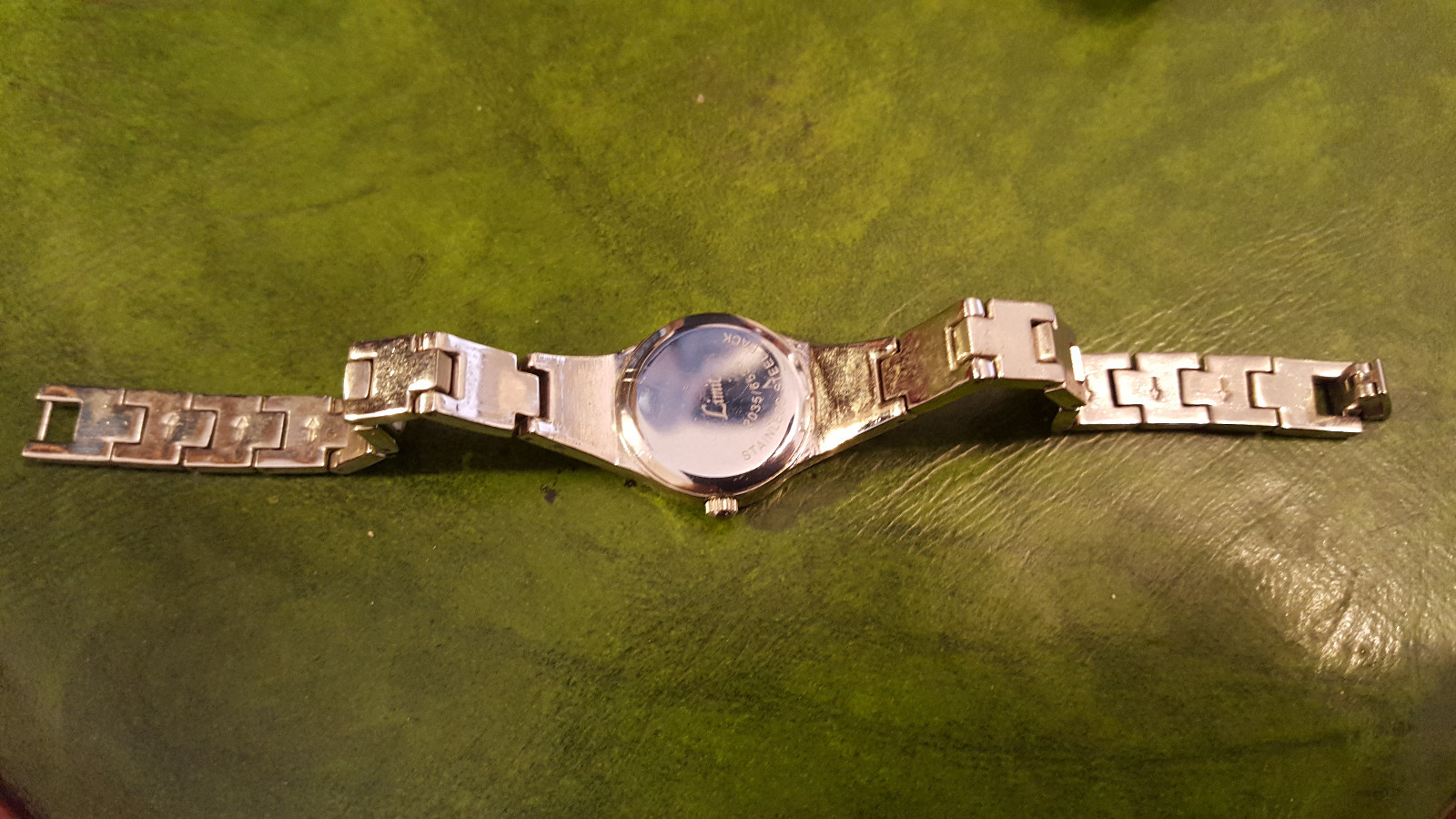 ladies limit silver luxury dress watch,crystal set dial,mother of peal ...