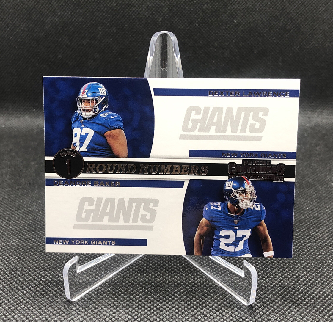 2019 Panini Contenders Football Round Numbers Dexter Lawrence & DeAndre ...