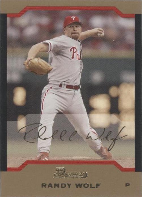 2004 Bowman - Randy Wolf #136 Gold for sale online | eBay