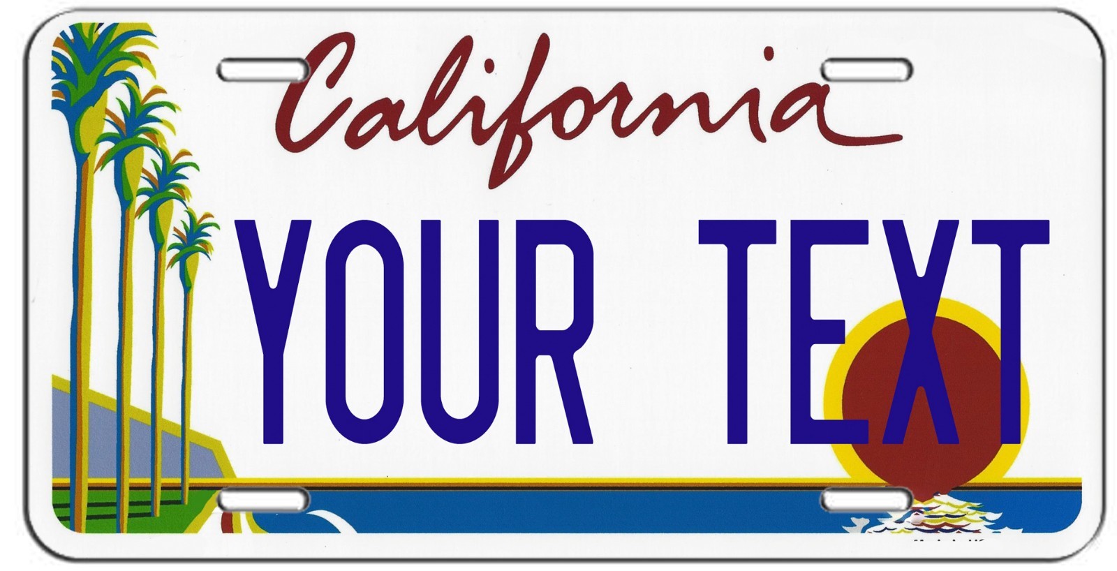 PERSONALIZED CALIFORNIA BEACH VANITY LICENSE PLATE AUTO TAG | eBay