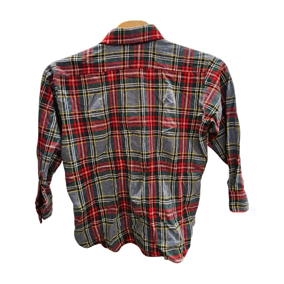 VTG Country Classics By Lord Jeff Plaid Flannel Shirt Wool Blend Men's ...