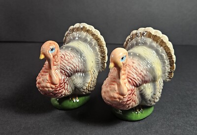 Vtg Turkey Salt and Pepper Shakers Ron Gordon Design Thanksgiving Fall ...