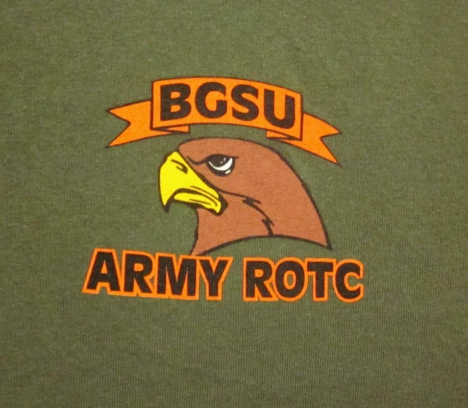 BOWLING GREEN University ROTC lrg T shirt Ohio tee Army BGSU Falcons | eBay