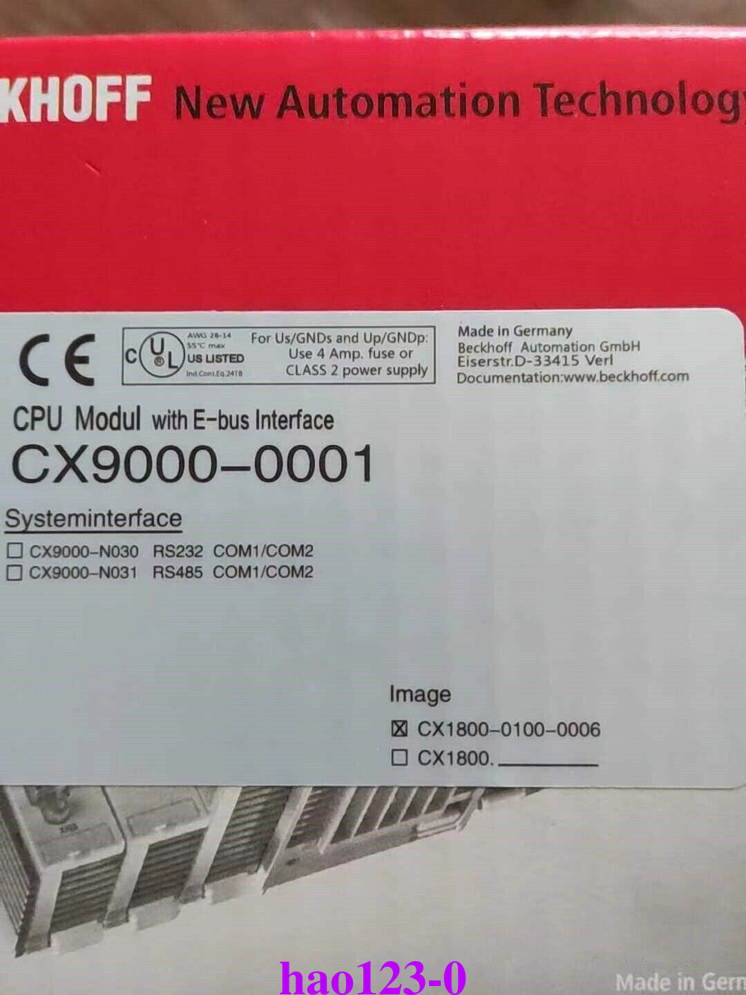 1PC NEW Beckhoff CX9000-0001 Module DHL/FedEx | eBay