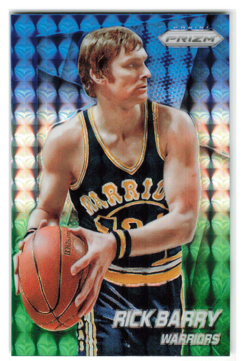 Rick Barry 2014-15 Panini Prizm Blue and Green Mosaic #159-GSW | eBay