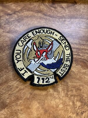 USAF PATCH 772ND EXPEDITIONARY AIRLIFT SQUADRON Rare Vtg Velkro 3” EAS ...