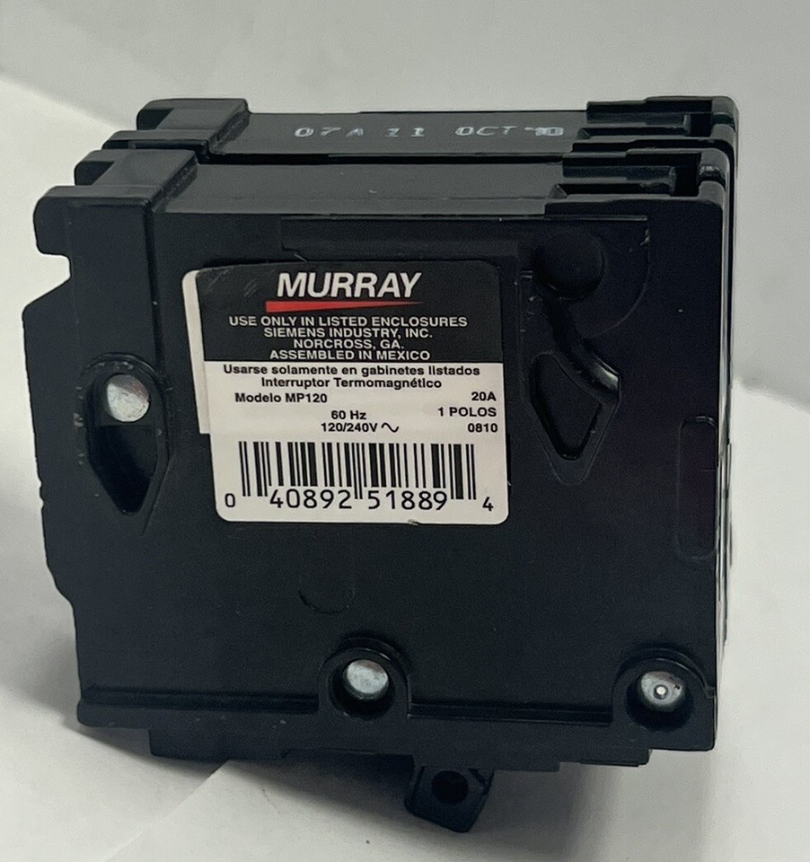 DUAL 20AMP Murray Circuit Breaker MP120 Type MP-T 1 Pole (NEW) | eBay