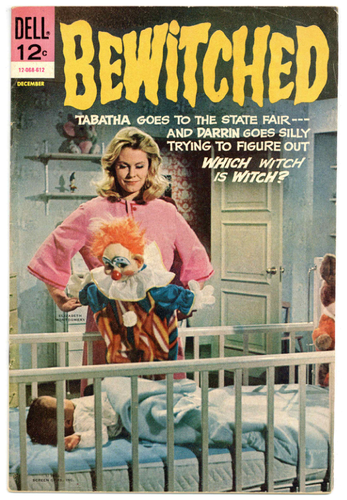 Bewitched # 7 FINE Dec. 1966 Scarpelli art Cover photo of Elizabeth Mon ...
