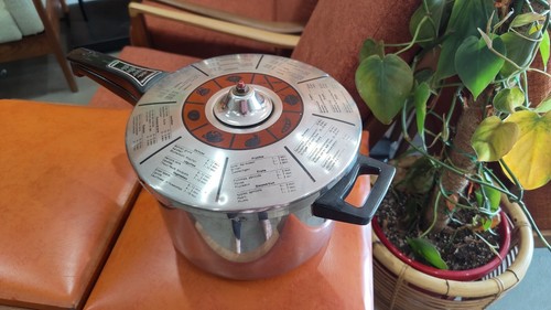 Vintage Retro Kuhn Rikon Duromatic Swiss Made Pressure Cooker Stainless ...