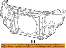 CHRYSLER Oem-radiator Core Support Bracket Panel 68023326AE for sale ...