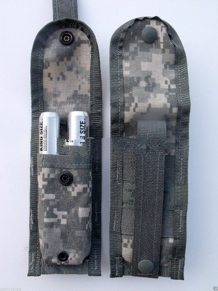 4 PACK USGI Military MOLLE ACU 9mm Single Mag Magazine Pouches 8465-01 ...
